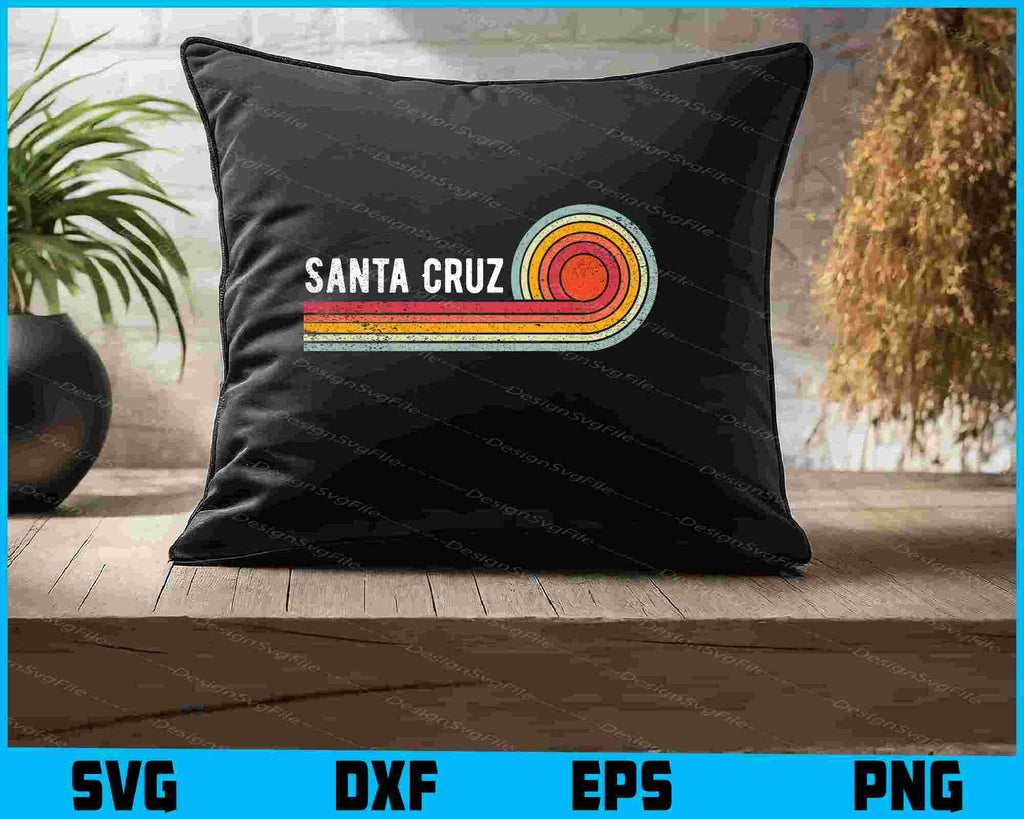 70er 80er CA Retro Retro Sunset Santa Cruz SVG PNG Cutting Printable ...